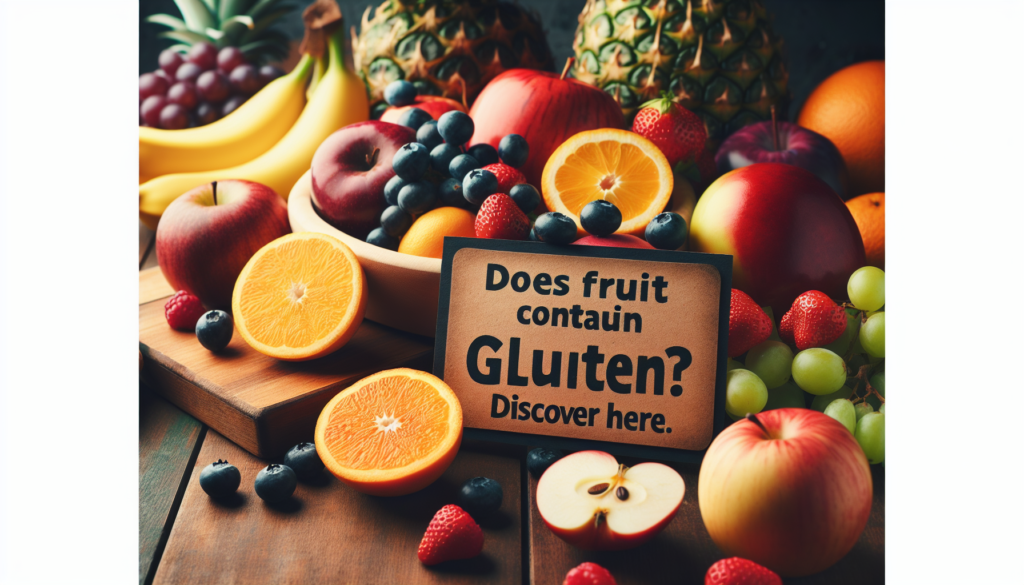 ¿La fruta contiene gluten?